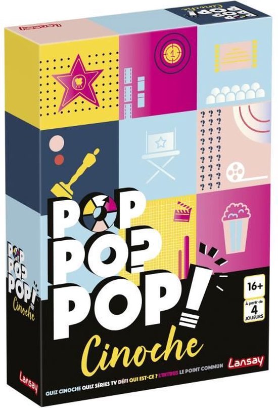 Lansay Games - Pop Pop Pop - Cinoche - Bordspel - 16 jaar | Games | bol
