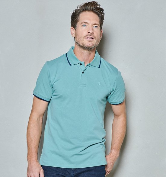 Men polo basic | Oil Blue | bol.com