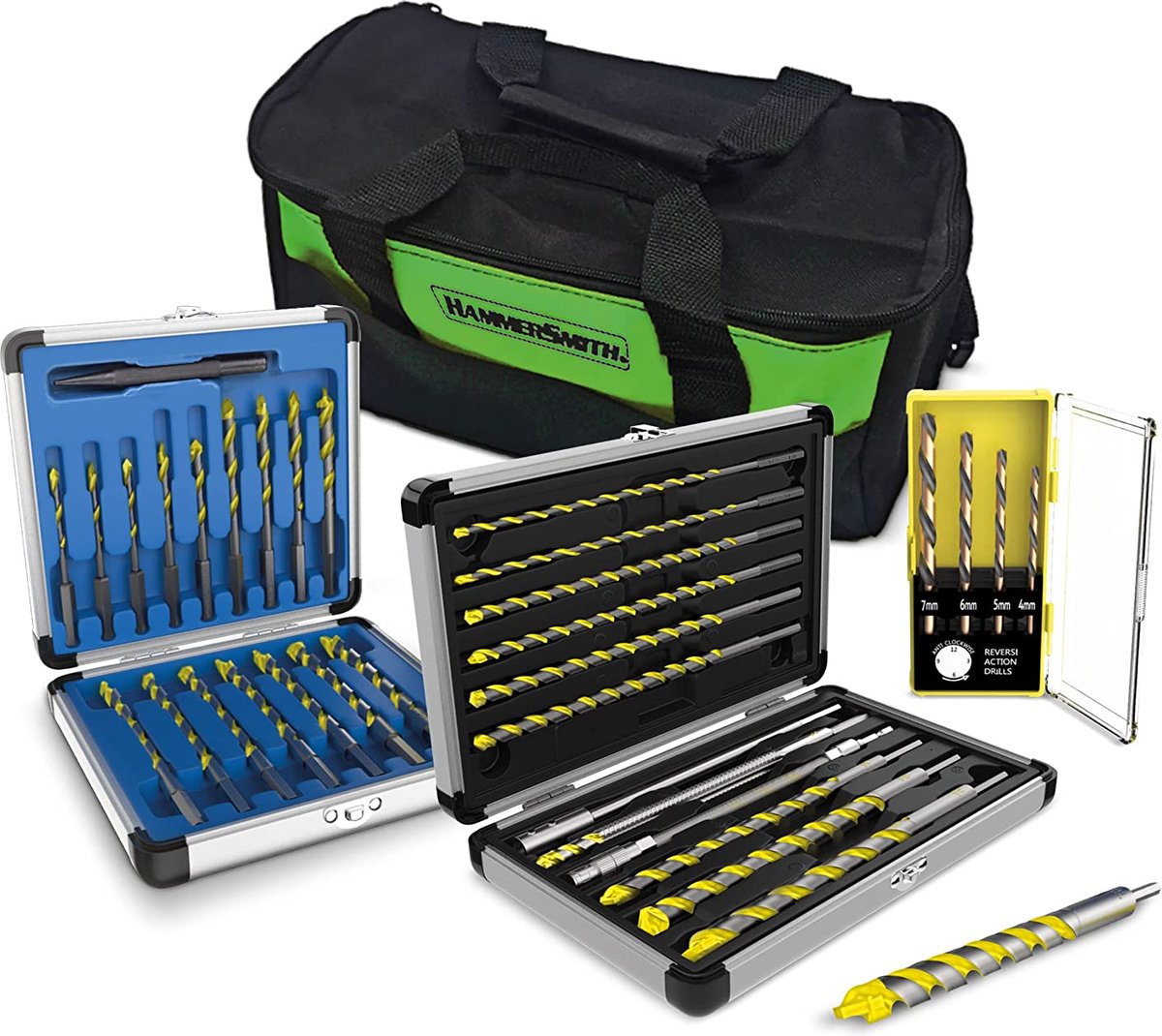 Hammersmith Drill Bit Pro ULTRA Set - universele bitset voor metaal ...