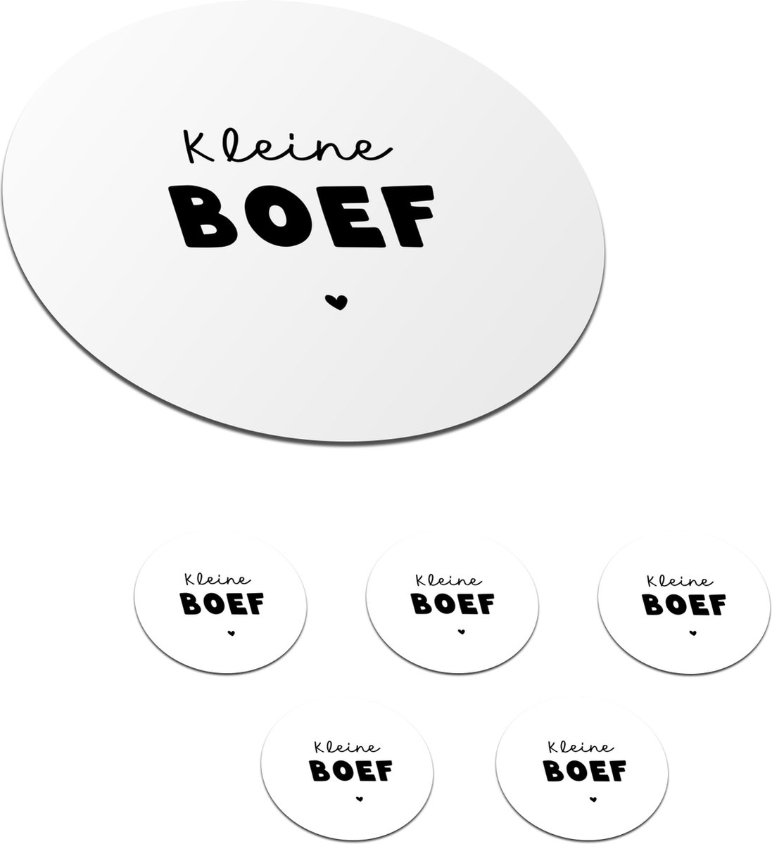 Onderzetters voor glazen - Rond - Kinderen - Quotes - Kleine boef ...