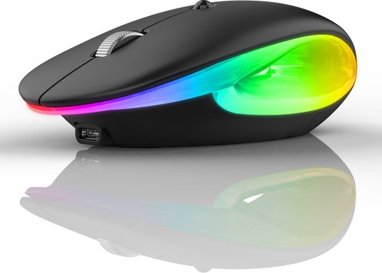 Garpex® Computer Muis - Game Muis - Draadloze Muis - Muis met LED ...
