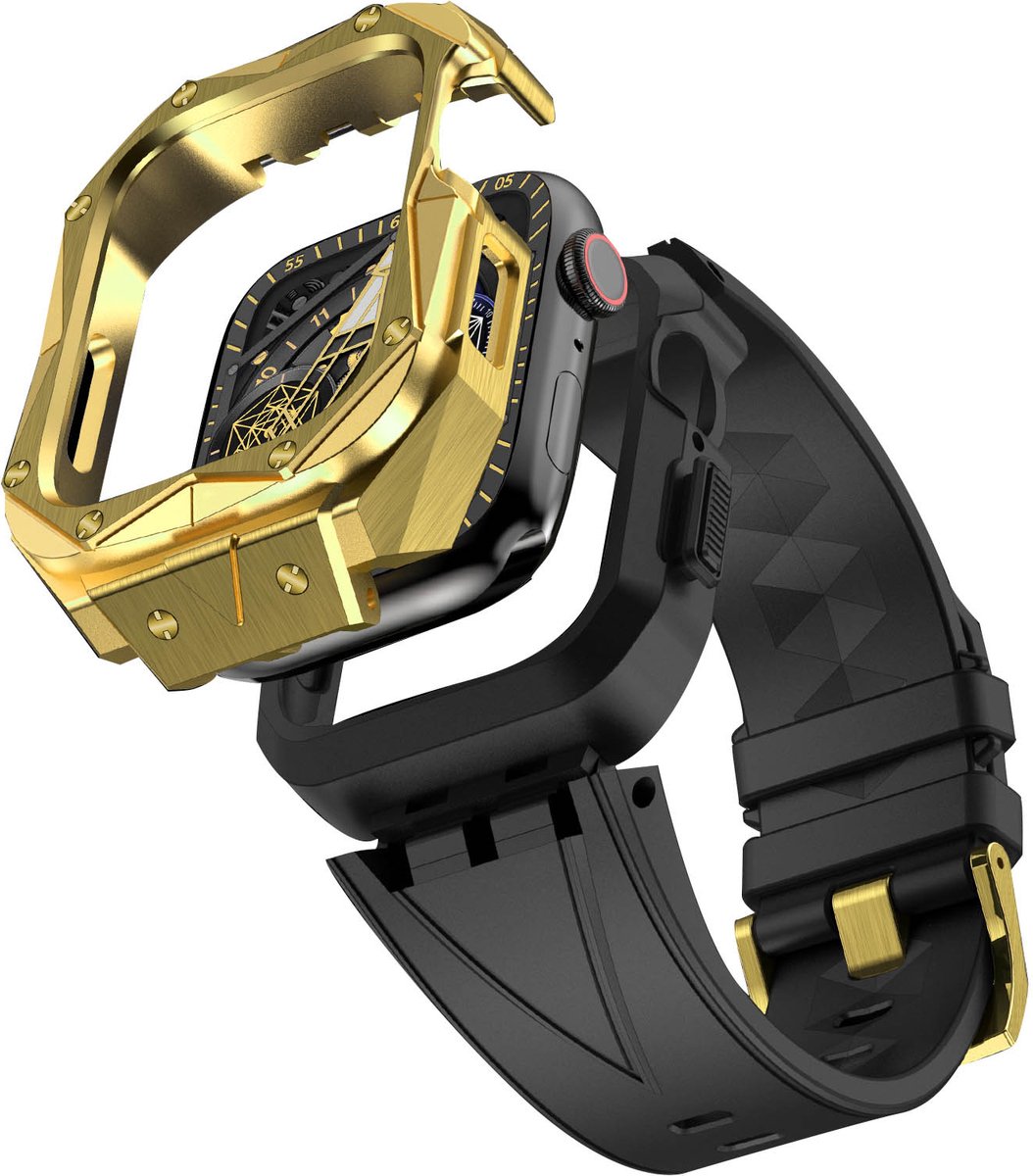 YONO Luxe Band geschikt voor Apple Watch Series 44 / 45 mm - RVS ...