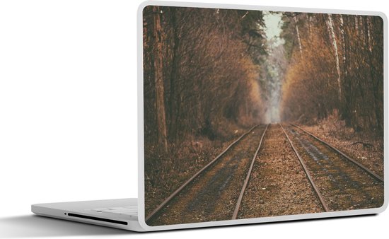 Laptop sticker - 14 inch - Treinspoor - Pad - Bos - Boom - 32x5x23x5cm ...