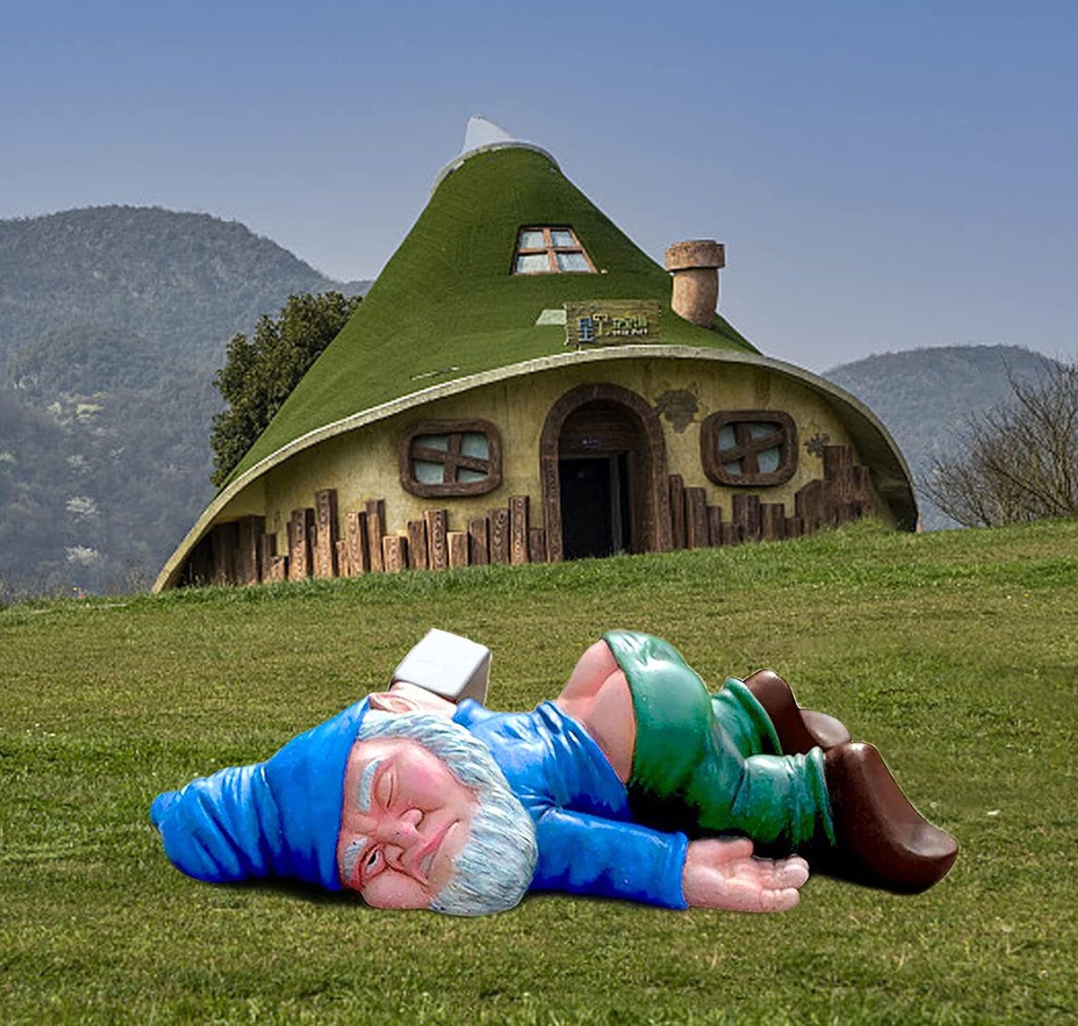 Grappige dronken gnoom kabouters - tuinkabouter 15 cm hars ...