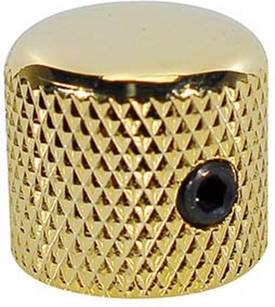 dome knob, metal, diam 15,0mmx14,0mm, with set screw allen type, shaft ...