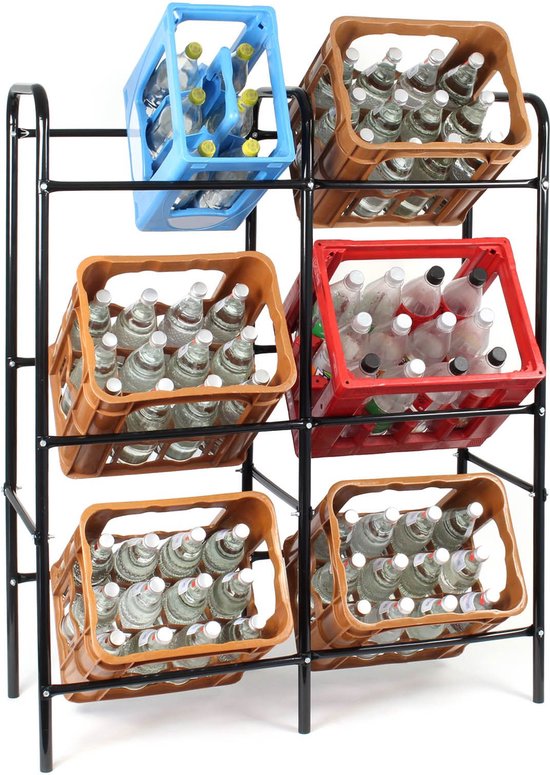 XPOtool krattenrek voor 6 kratten – staal – 20kg per niveau | bol.com