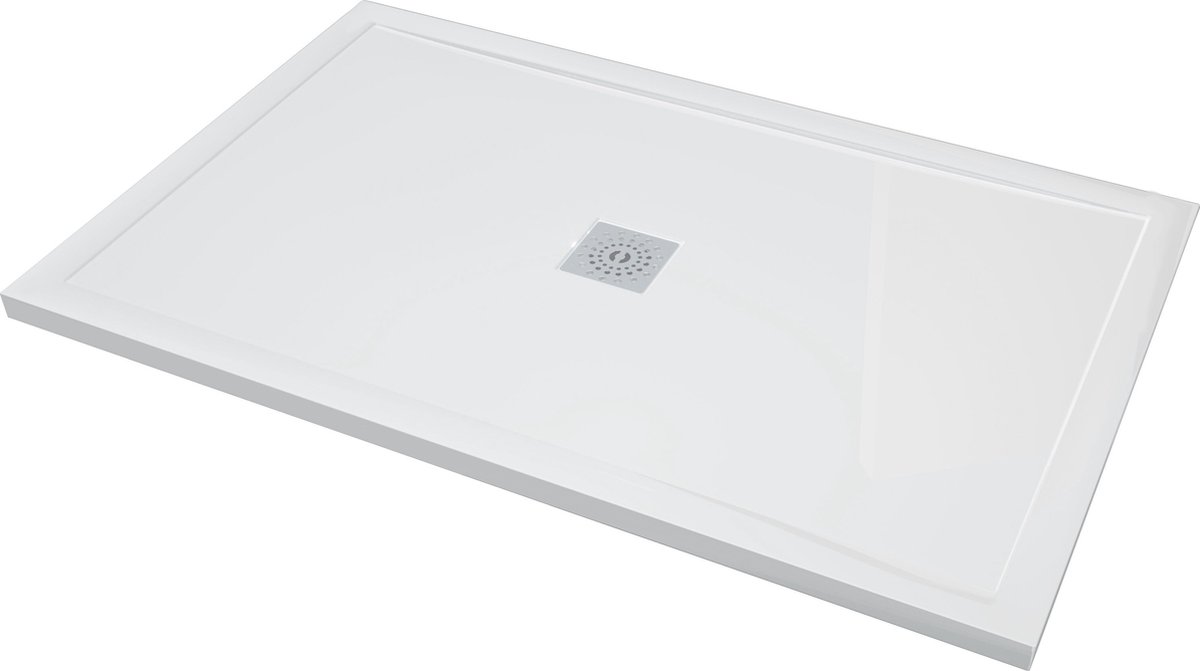 Linie Playa douchebak 140 x 90 cm composietmarmer hoogglans wit | bol.com