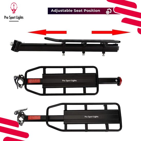 Bagagedrager Mountainbike verlenger - Fiets Rek Achter - Pro Sport ...