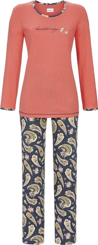 Ringella dames pyjama met paisleymotief - 48 - Oranje | bol.com