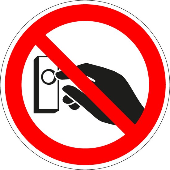 Niet aanbellen sticker 25 mm - 10 stuks per kaart | bol