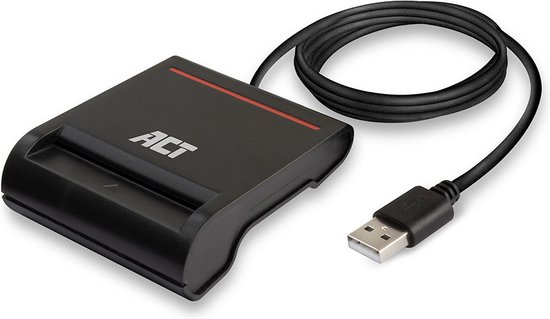 ACT Smartcard Kaartlezer - USB 2.0 eID - Zwart - AC6015 | bol