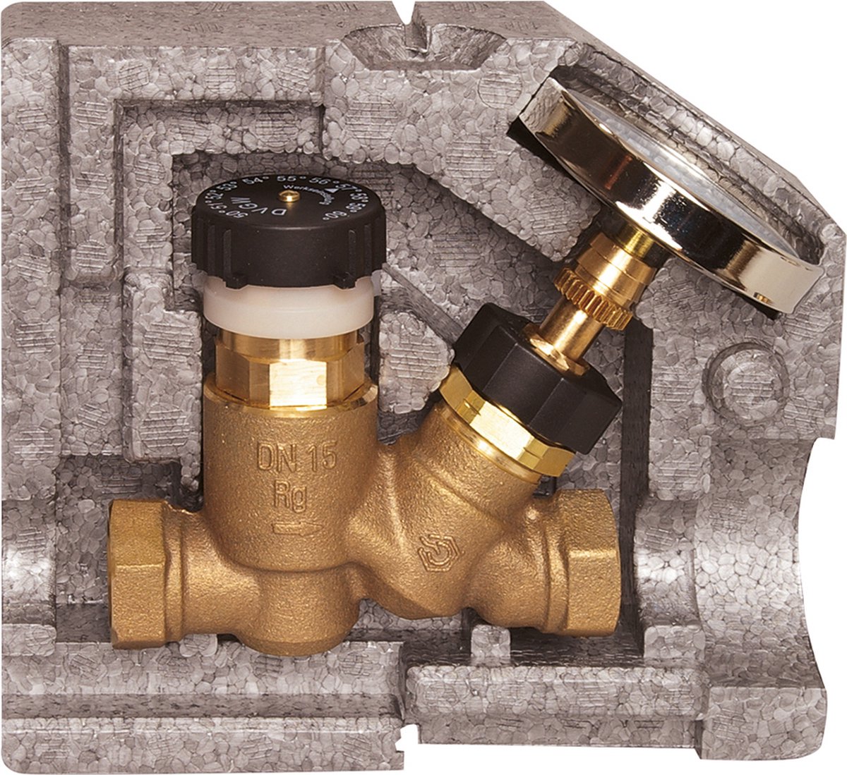 Meibes DN15 Vanne d'arrêt avec isolation RP1/2" DN15 - M1206320 | bol