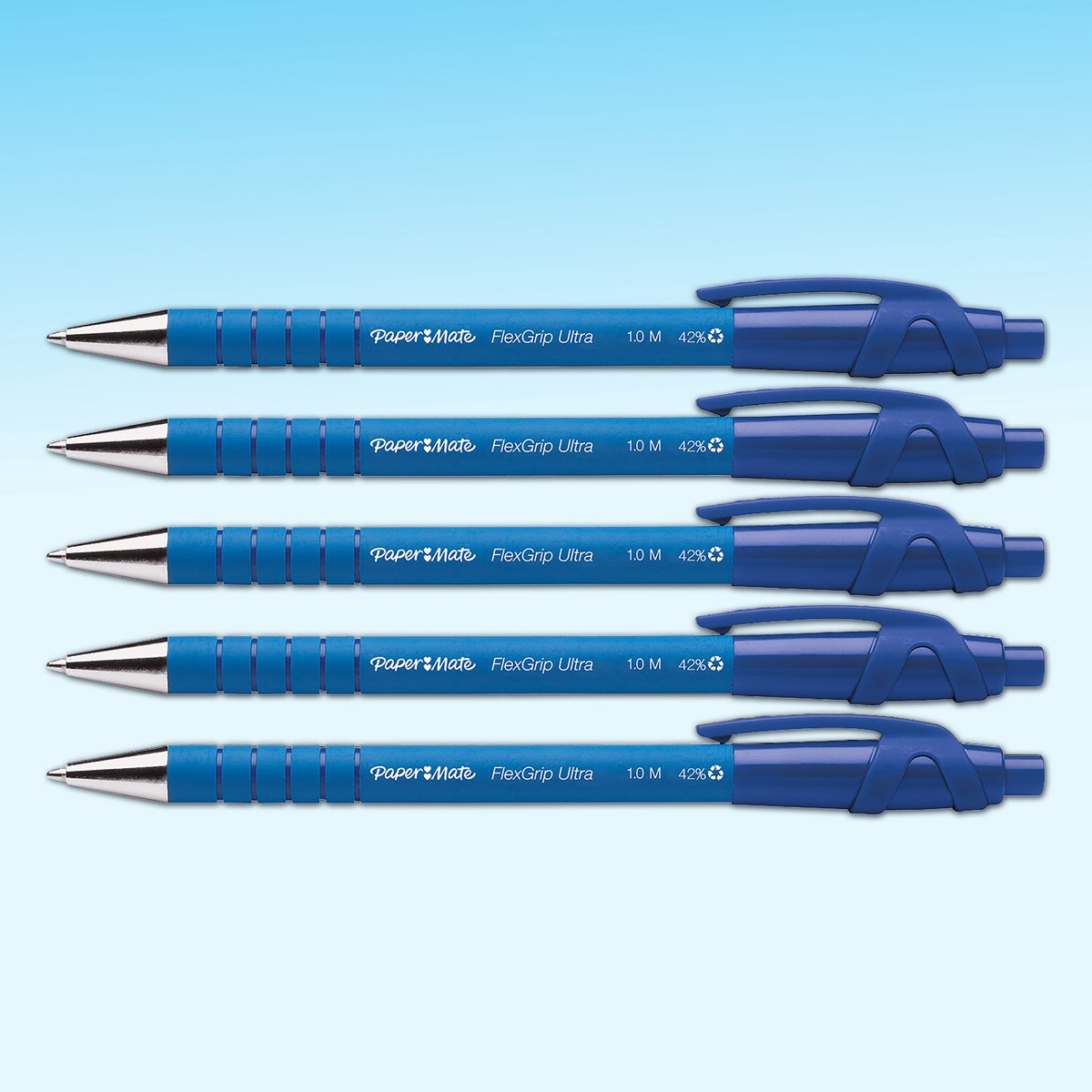Paper Mate Flexgrip Ultra-balpennen met drukknop | Medium punt (1,0 mm ...