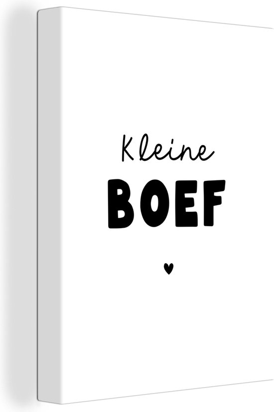 Canvas Kinderkamer - Babykamer - Quotes - Kleine boef - Spreuken - Kids ...