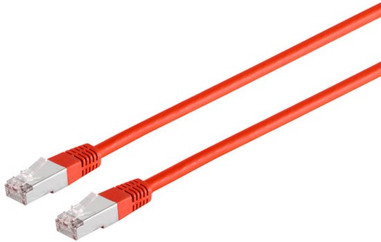 S/CONN 20m RJ45 netwerkkabel Rood Cat6 S/FTP (S-STP) | bol