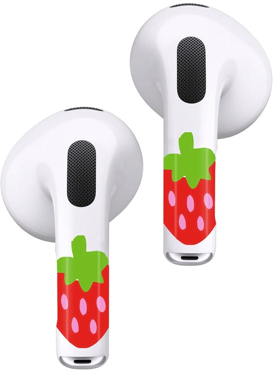 Airpods Stickers Aardbei Vibes voor AirPods 3 | bol