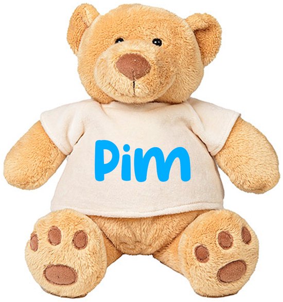 Pim Beer - baby - naam bekend maken - geboorte - beertje - knuffel - jongen | bol