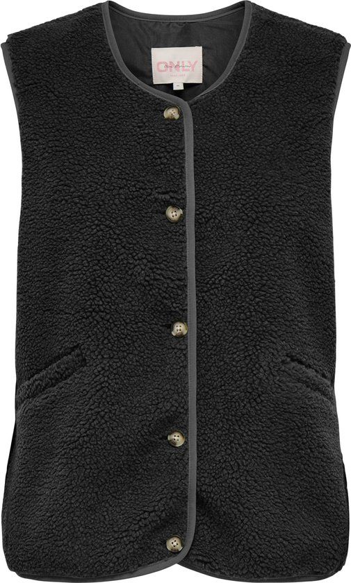 ONLY - ONLBABY LIFE TEDDY VEST PNT CS - Dames - Gewatteerde jassen | bol