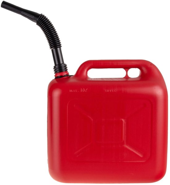 GEKO Plastic brandstofkan - 10 liter - flexibel tuit - ergonomische ...