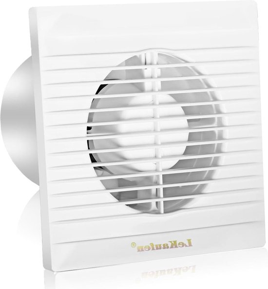 Badkamerventilator diameter 100 mm met terugslagklep - stille wc ...