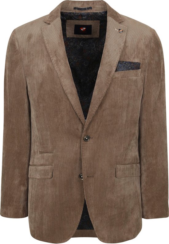Suitable Colbert Heleen Corduroy Bruin - Heren blazer modern-fit - Maat ...