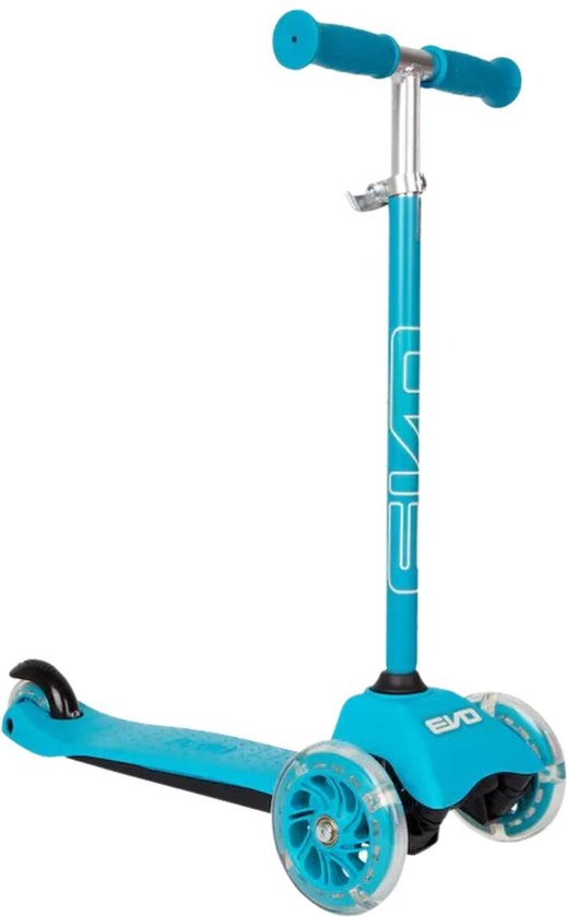 Evo minicruiser step met 3 wielen, kleur Blauw, opvouwbaar, kinderstep, step | bol