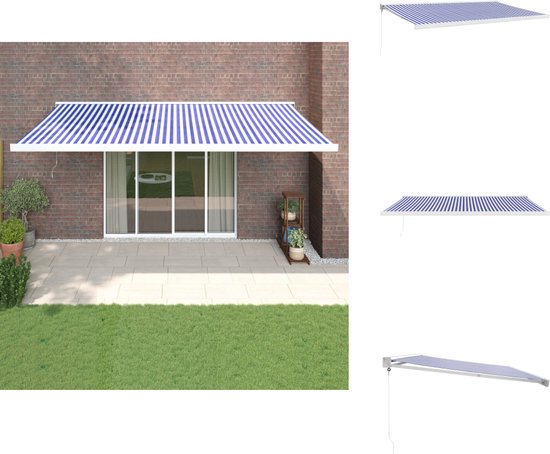 vidaXL Luifel - Luifels - Intrekbare Luifel - Zonwering - Luifel uittrekbaar 5x3 m... | bol