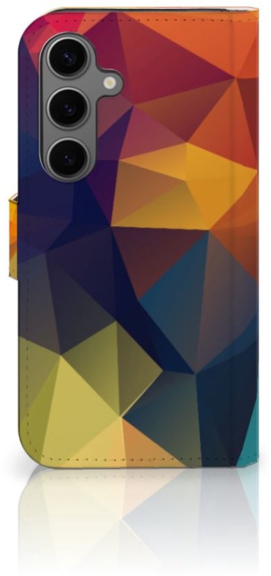 Samsung Galaxy S25 Book Case Polygon Color | bol