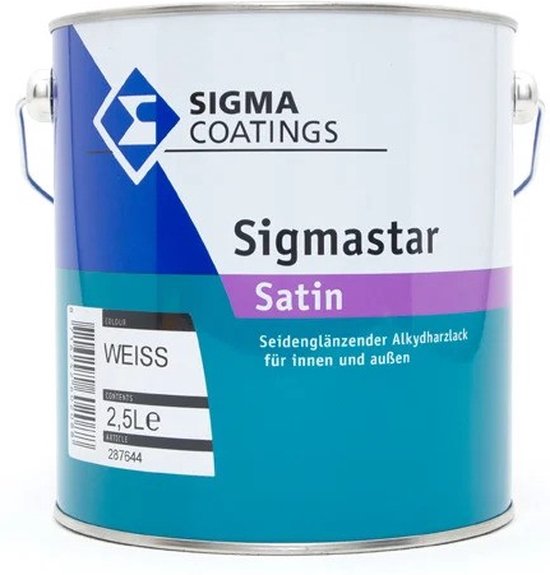 Sigma Sigmastar Satin 1ltr Wit | bol