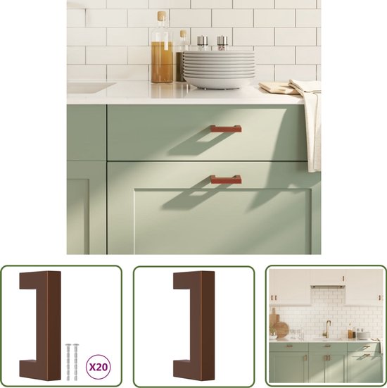 vidaXL Kastgrepen - Handvatten Keuken - Handvatten 20 st 64 mm ...