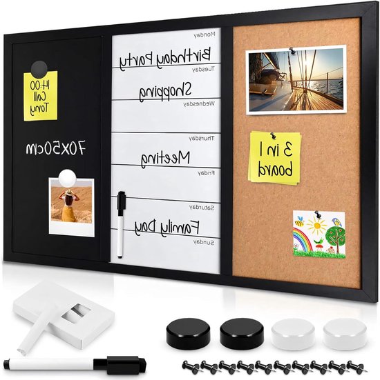 Weekplanner - Magnetisch Planbord - 1 stuk - 70 x 50 cm | bol