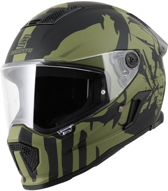 Bogotto Rapto Demon Groen Integraalhelm - Maat S - Helm | bol