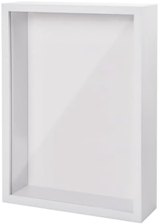 Selbro ® Shadow Box Frame Display Box voor Ambachten en Herinneringen - A4 Formaat, Wit | bol