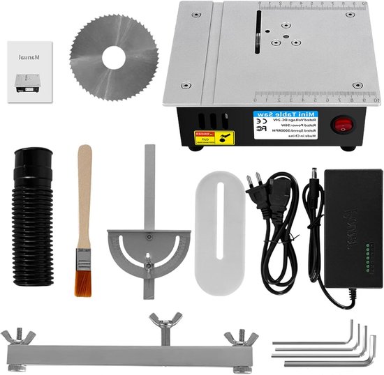 Verstelbare Mini-tafelzaag 96W 7-speed voor DIY Handmodellen maken | bol