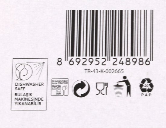 Glazenset LAV Nora 325 ml 6 Onderdelen (8 Stuks) | bol