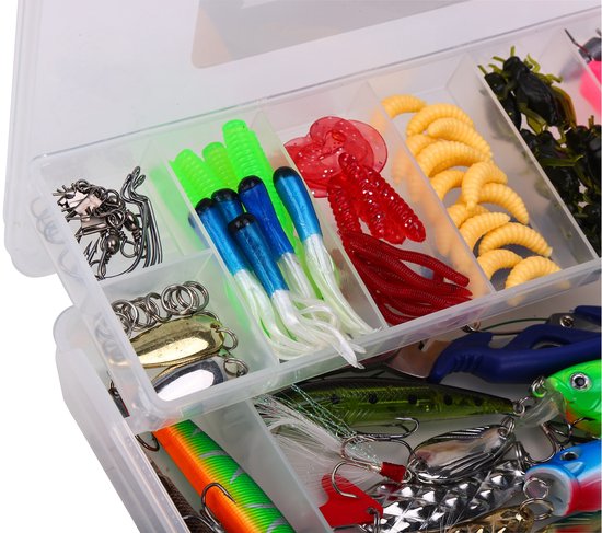 Fish4All Multi Kunstaasbox Met Vistang (103pcs) | Kunstaas set | bol