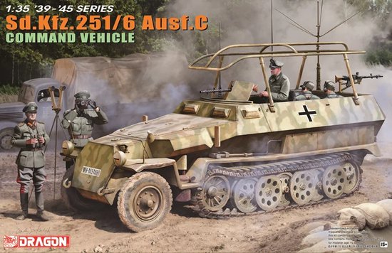 1:35 Dragon 6442 Sd.Kfz. 251/6 Ausf. C - Commando Militair Voertuig ...