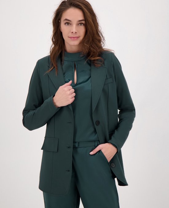 Blazer Groen van Je m'appelle - Dames Travelstof- Maat XS | bol