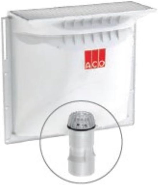 Afwateringsaansluiting met bladvanger - Voor lichtschacht en ...