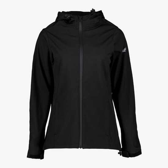 Mountain Peak dames outdoor softshell jas zwart - Maat M | bol