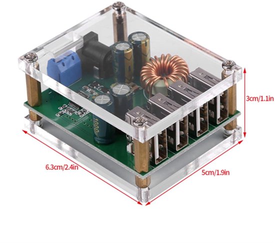 DC-DC Power Supply Module Step Down Voltage Transformer 7-60V Input 5V ...