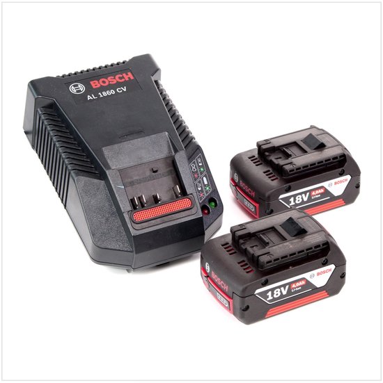 Bosch GSS 18V-10 accu vlakschuurmachine 18V + 2x accu 4.0Ah + lader + L ...