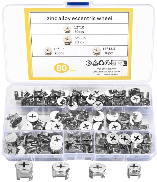 Famanu 80 Stk. Meubelverbinders, Meubelslot, Kastverbinder ...