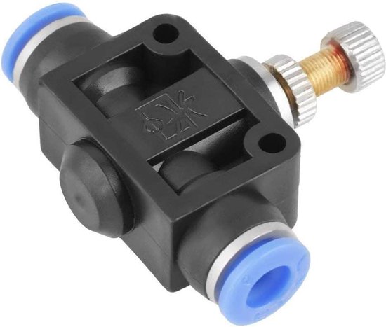 10st 6mm Luchtklep Flow Controller Throttle Push In One Touch Valve ...