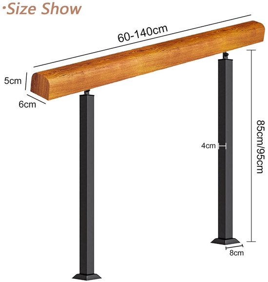 Outdoor Trapleuning Metalen Smeedijzeren Post, Leuningen voor Huis Tuin ...