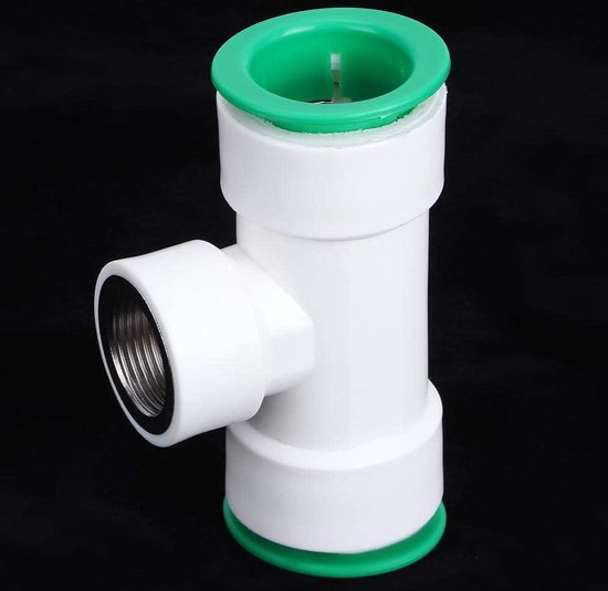 32mm Push-In Type Water Pipe T Connector Plumbing Fittings with 3/4 ...