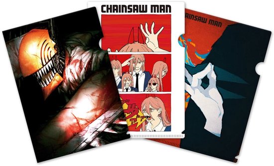 Sakami Merchandise Chainsaw Man Clearfile 3-Set Stationery | bol