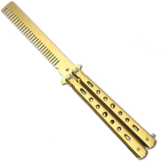 Vlinderkam, Goud, Vlinder Mes Kam, Butterfly Comb Gold | bol