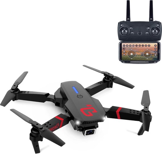 Elite Drone MKX 400318 - Vliegende drone met 2 oplaadbare batterijen - Zwart plastic -... | bol