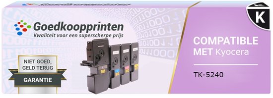 Kyocera TK-5240 toner cartridge Multipack (4 stuks) - Huismerk set | bol